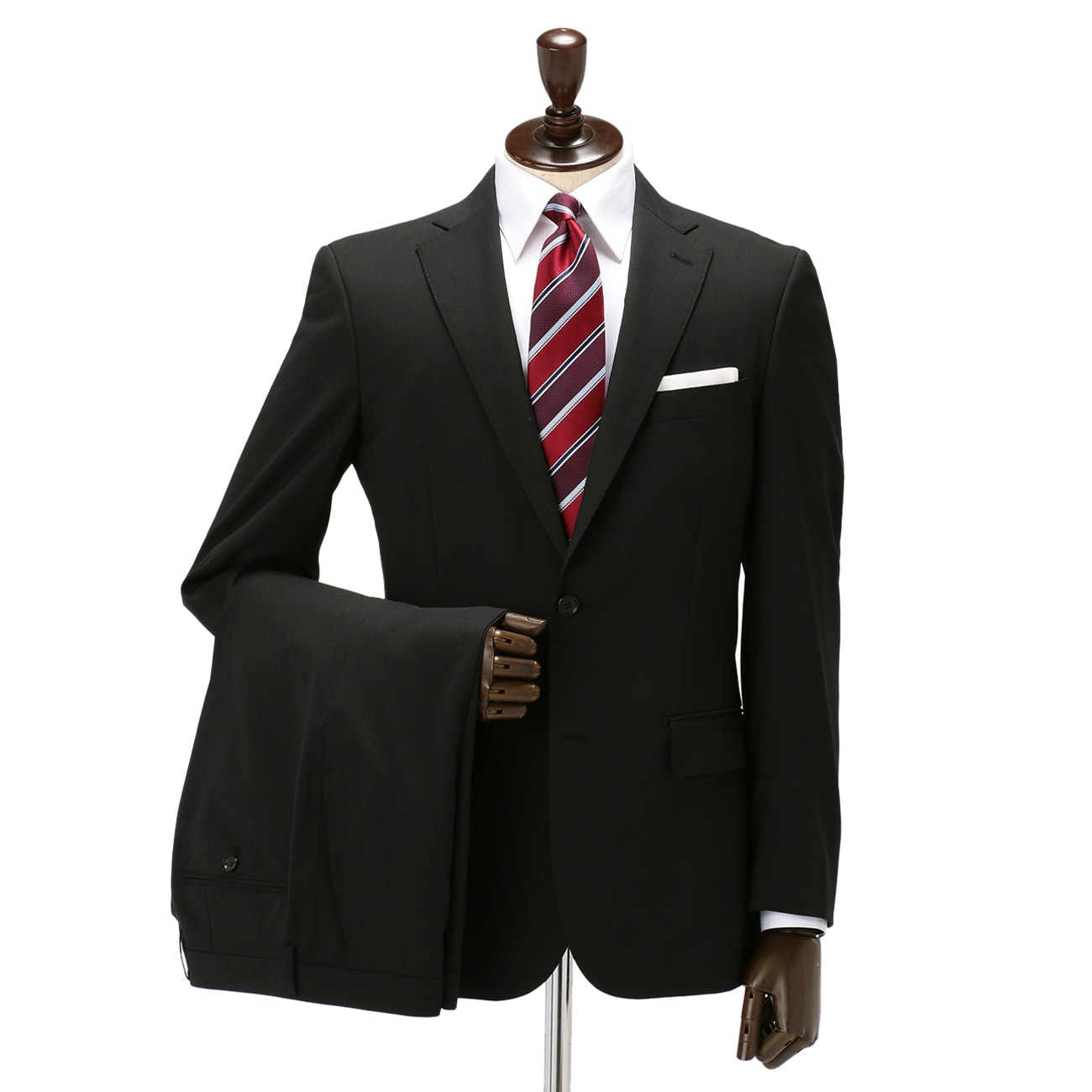 接触冷感 洗える 黒無地 2パンツスーツ LES MUES スリム【AOKI公式通販】