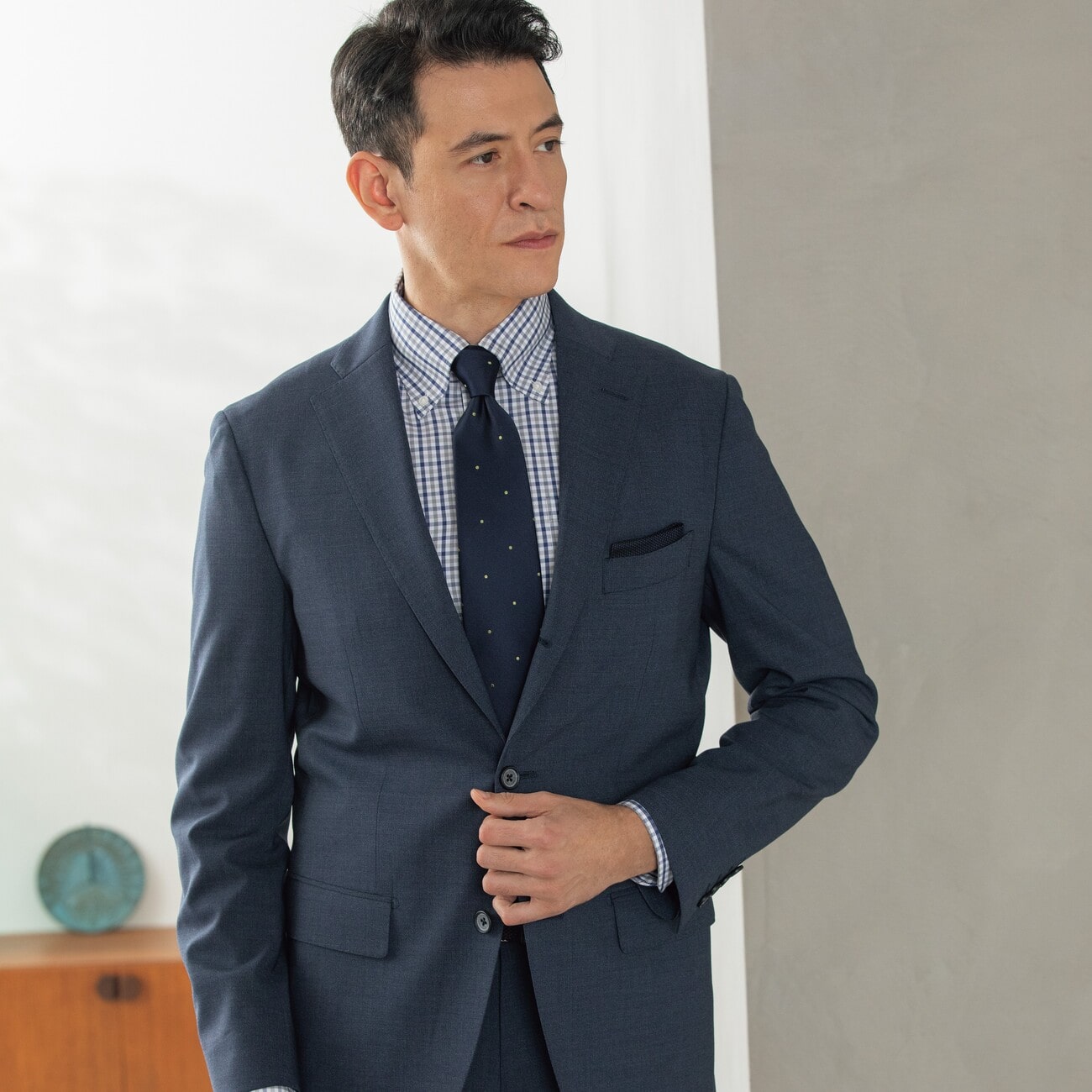 REDA FREXO インポートファブリックジャケット 紺メランジピンヘッド J...【AOKI公式通販】