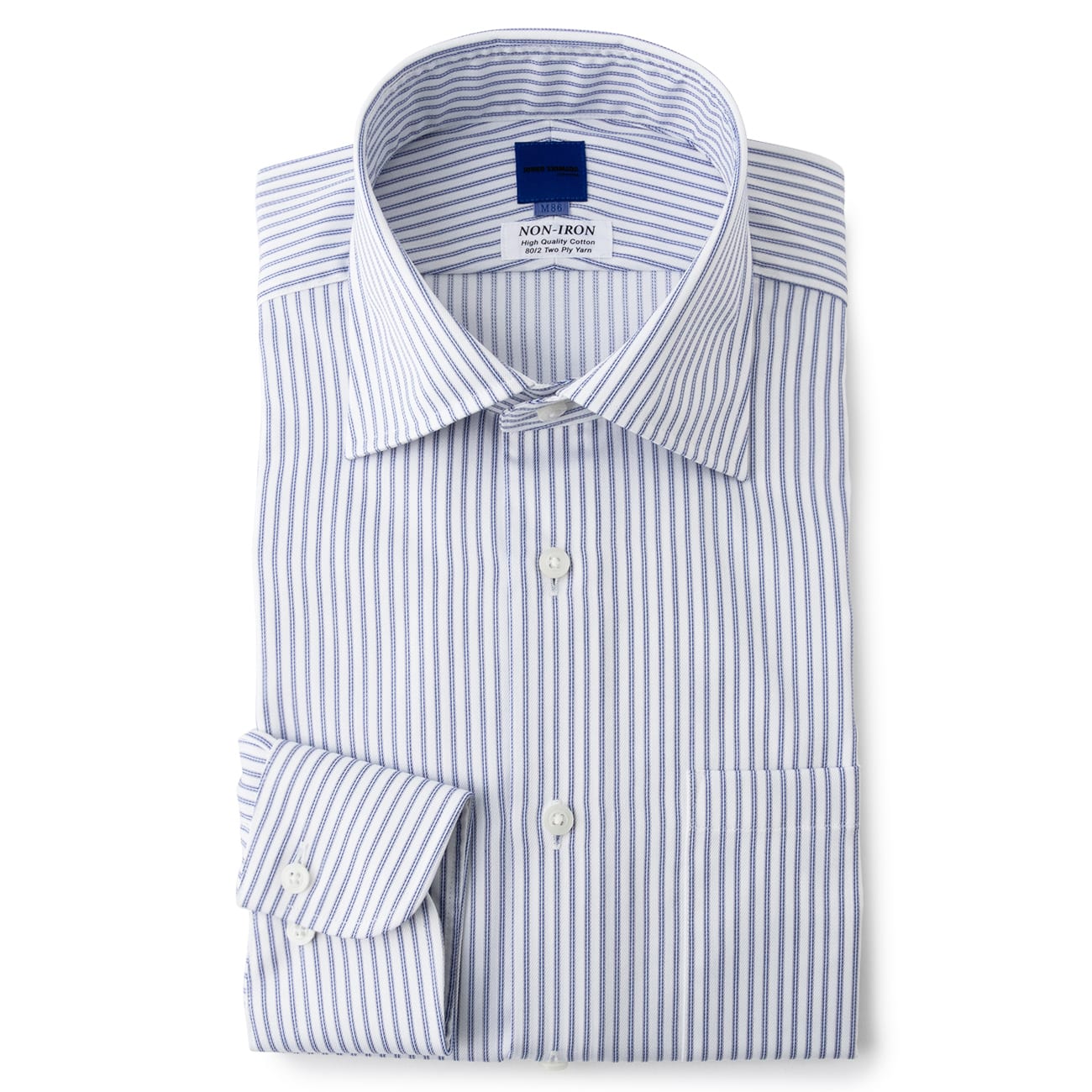 【アウトレット】ノンアイロンコットン ワイドカラーシャツ レギュラーフィット J...【AOKI公式通販】