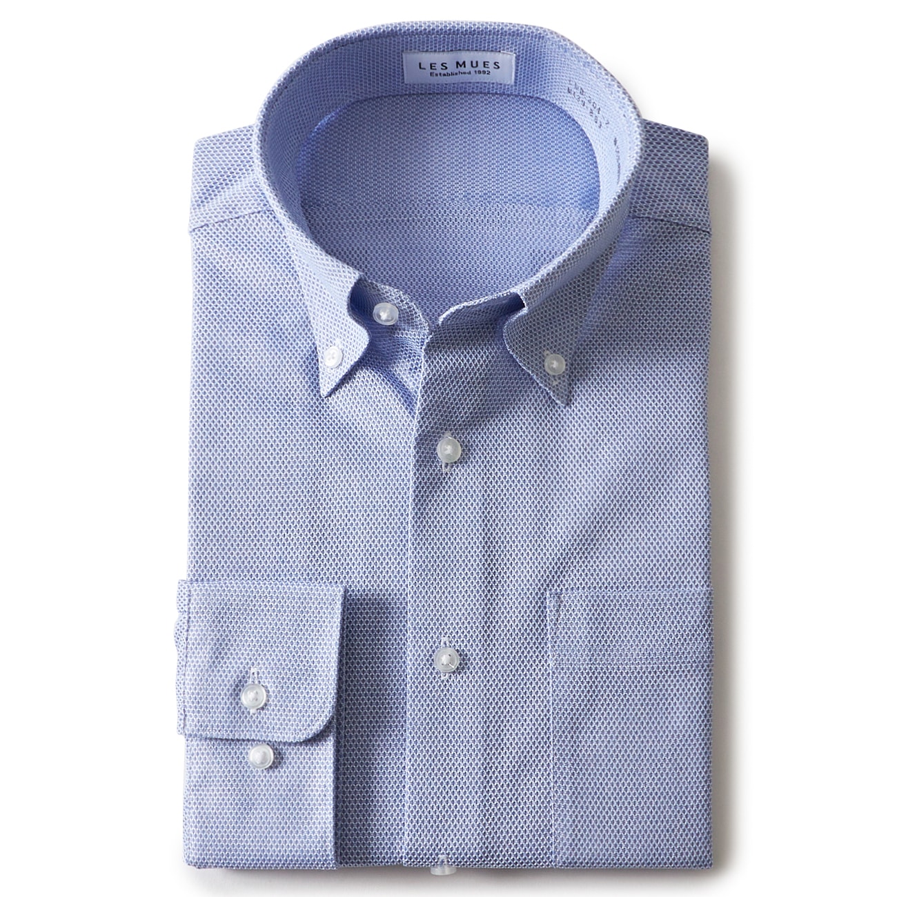 【空冷】エアクール カラミ織 ノンアイロン ボタンダウンシャツ LES MUES...【AOKI公式通販】